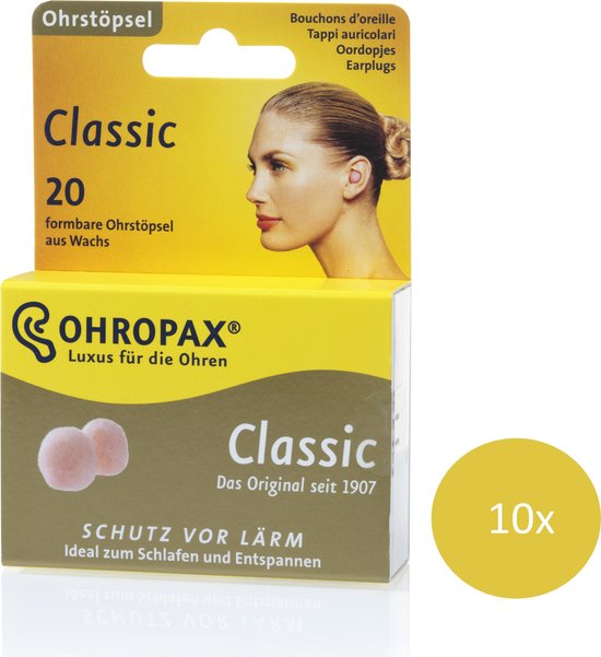 10x OHROPAX Classic 20st (200 stuks) | bol.com