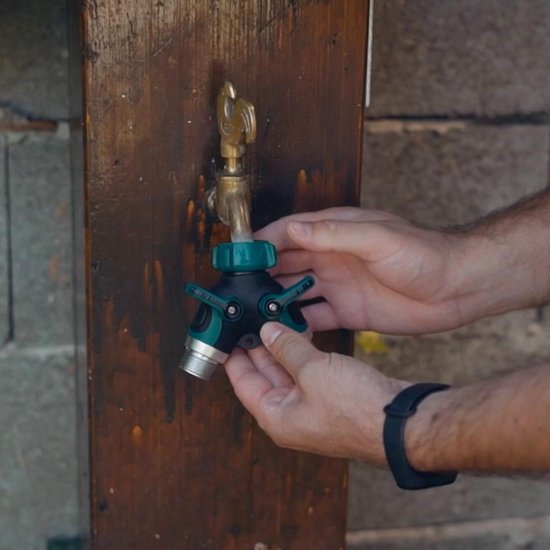 Water Splitter - Y Stuk kraan - Kraan Splitter - Waterverdeler - Y stuk - Buitenkraan... | bol