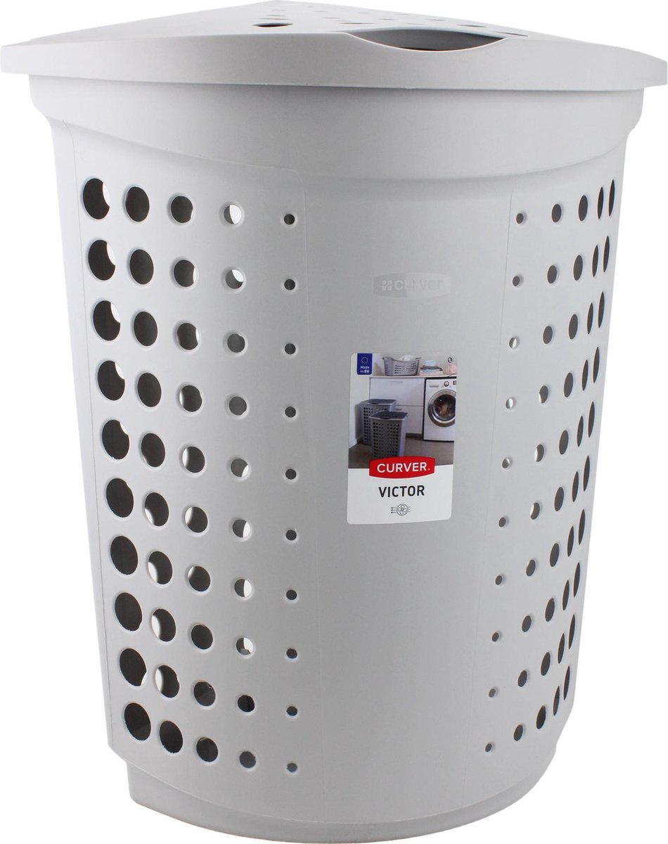Curver Hoek Wasmand 40L - Grijs | bol.com