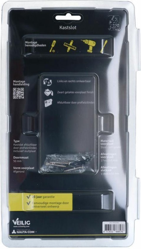 VEILIG binnendeur insteekslot Kast 55mm | bol