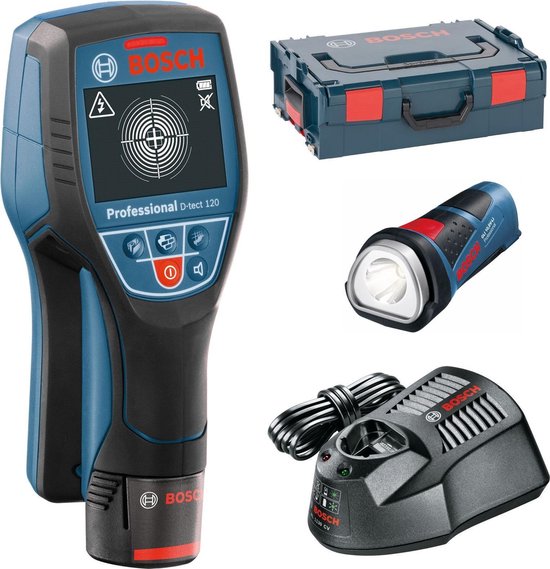 Bosch D-Tect 120 10.8V Li-Ion multidetector set + GLI PocketLED lamp ...