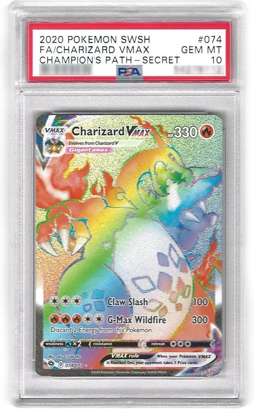 Pokemon Champions Path Charizard VMAX Secret Rare PSA 10 | Games | bol.com