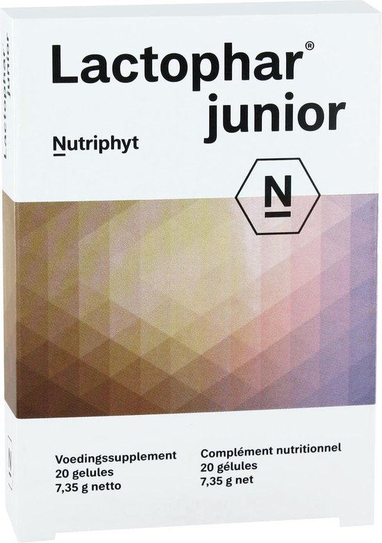 Nutriphyt Lactophar junior - 20 capsules | bol.com