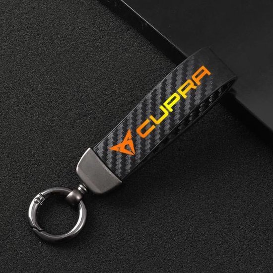 Cupra sleutelhanger - carbon - keychain - 20mm x 120mm | bol