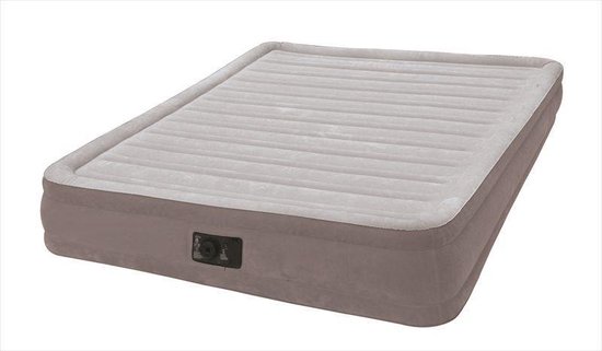 Intex - Luchtbed - Luchtbedden - Kamperen - Grijs - 203 x 152 x 33 cm | bol