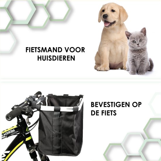 Foumt - Hondenfietsmand - Hondenfietsmand voorop - Fietsmand - Hondenmand - Hond - Zwart | bol