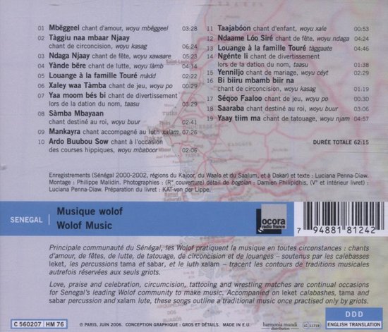 Various Artists - Wolof Music (CD), various artists | Muziek | bol.com