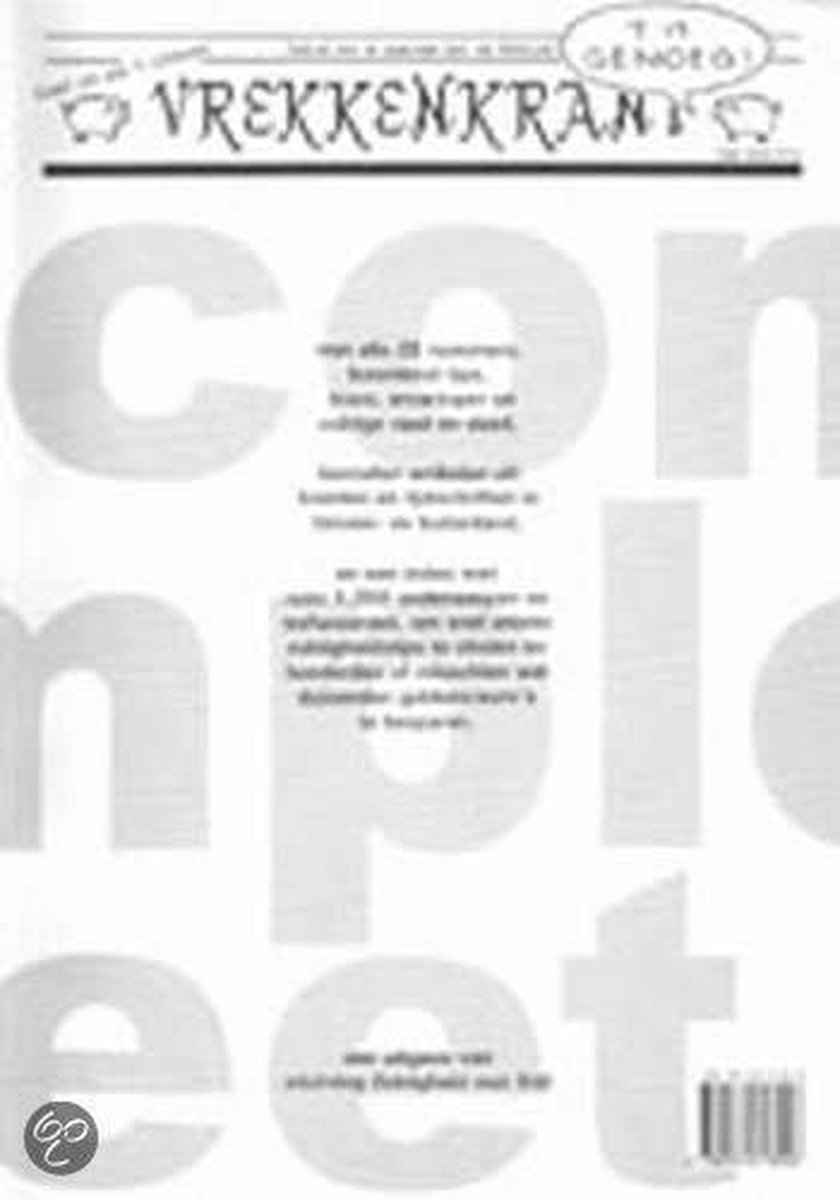Vrekkenkrant Compleet, Hanneke van Veen | 9789074613026 | Boeken | bol