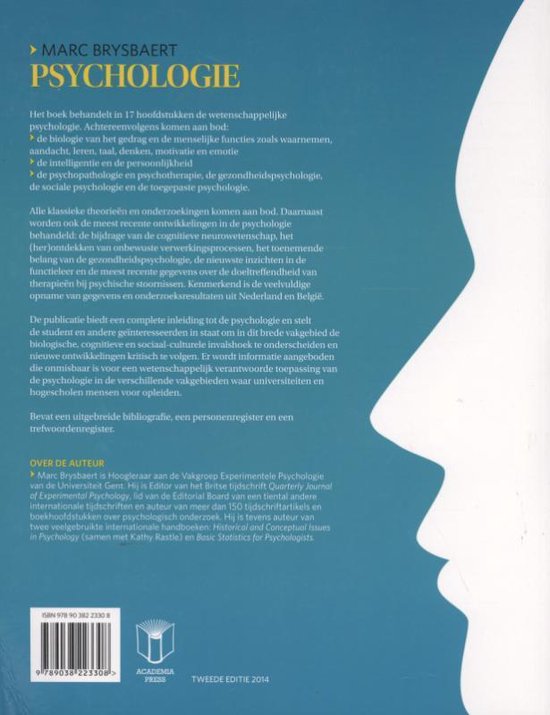 Psychologie | 9789038223308 | Marc Brysbaert | Boeken | bol