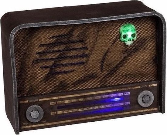 Halloween - Décoration radio d'horreur avec lumière et son | bol.com
