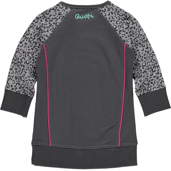 Quapi Meisjes jurk meisje grijs - Maat 80 | bol.com