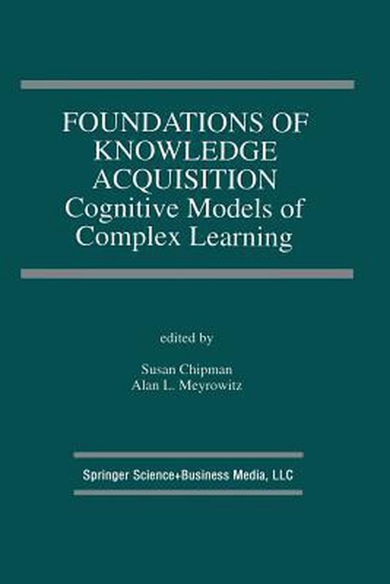 Foundations of Knowledge Acquisition | 9781461363903 | Boeken | bol