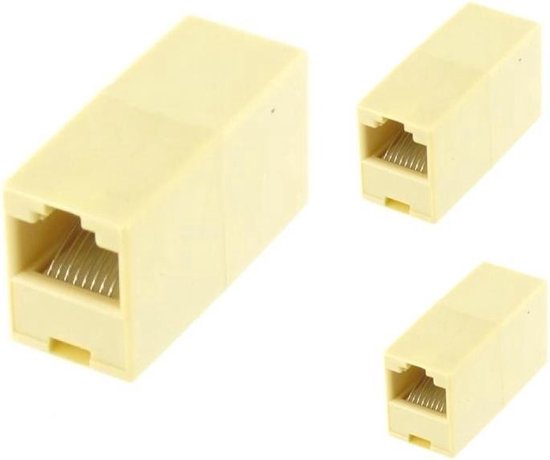 3 Stuks - RJ45 Female naar RJ45 Female Koppeling 1:1 Verbinding | bol