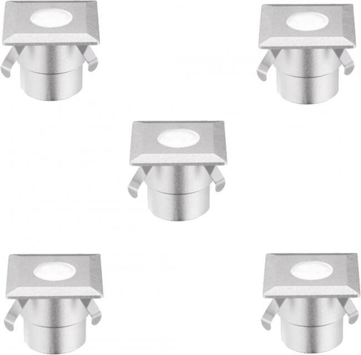 LED terrasverlichting - Vierkante modules - 3200K warm wit - IP67 - 5 ...