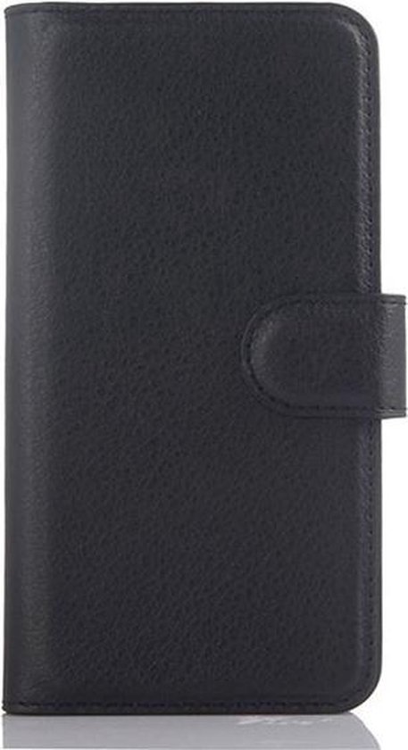 Alcatel One Touch PIXI 3 (4.5) Lychee Skin Wallet Cover Zwart | bol.com