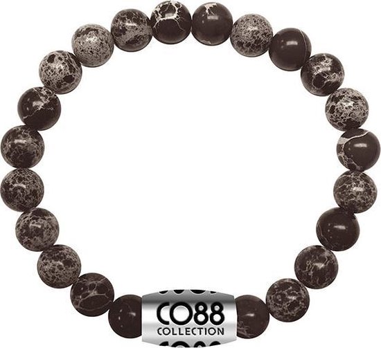 CO88 Collection 8CB-17021 - Armband met bead - Snowflake natuursteen 6 ...