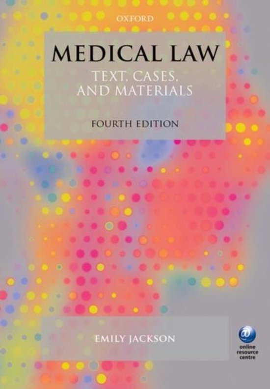 Medical Law | 9780198743507 | Emily Jackson | Boeken | bol.com