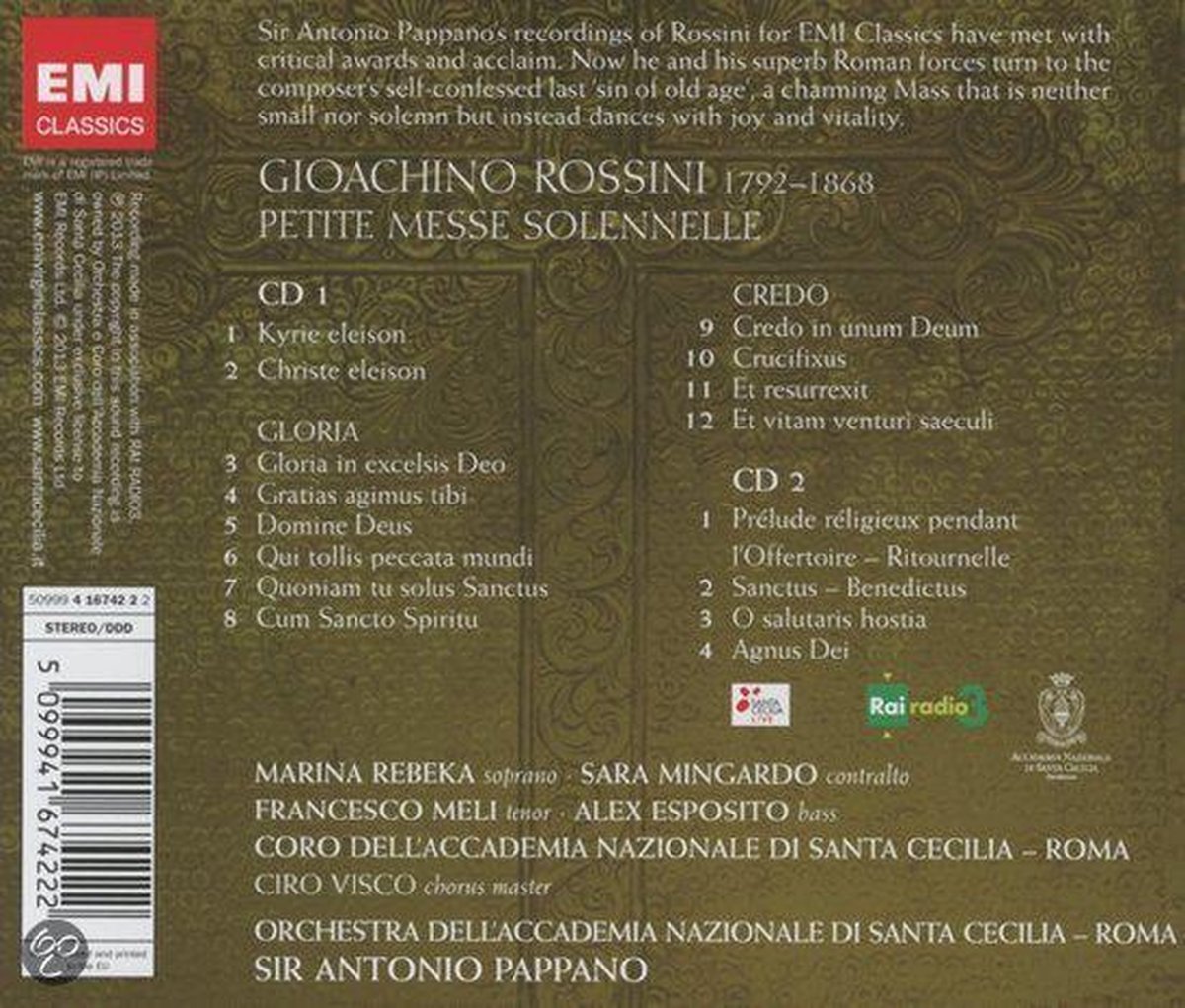 Rossini Petite Messe Solennel, G. Rossini | CD (album) | Muziek | bol.com