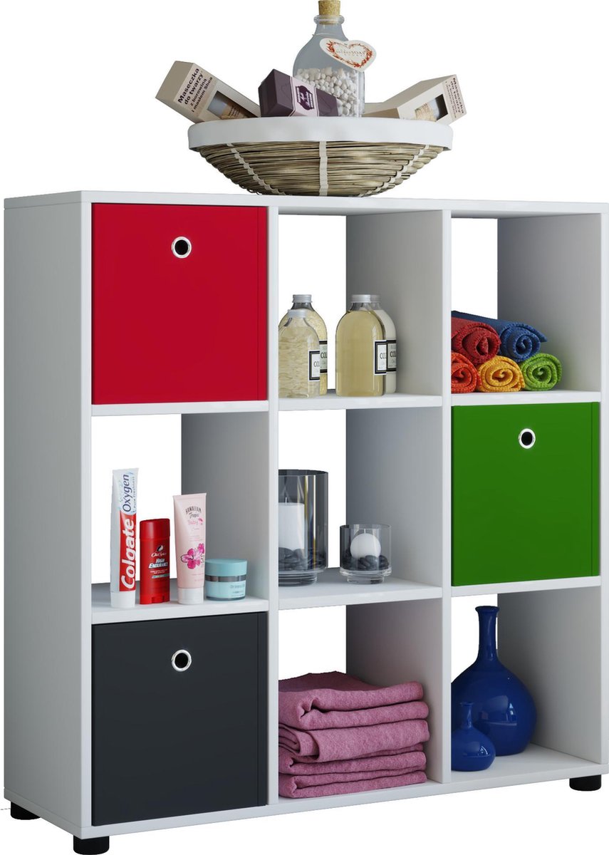 Cloison de séparation pour armoire murale Benas Armoire ouverte à 9 ...