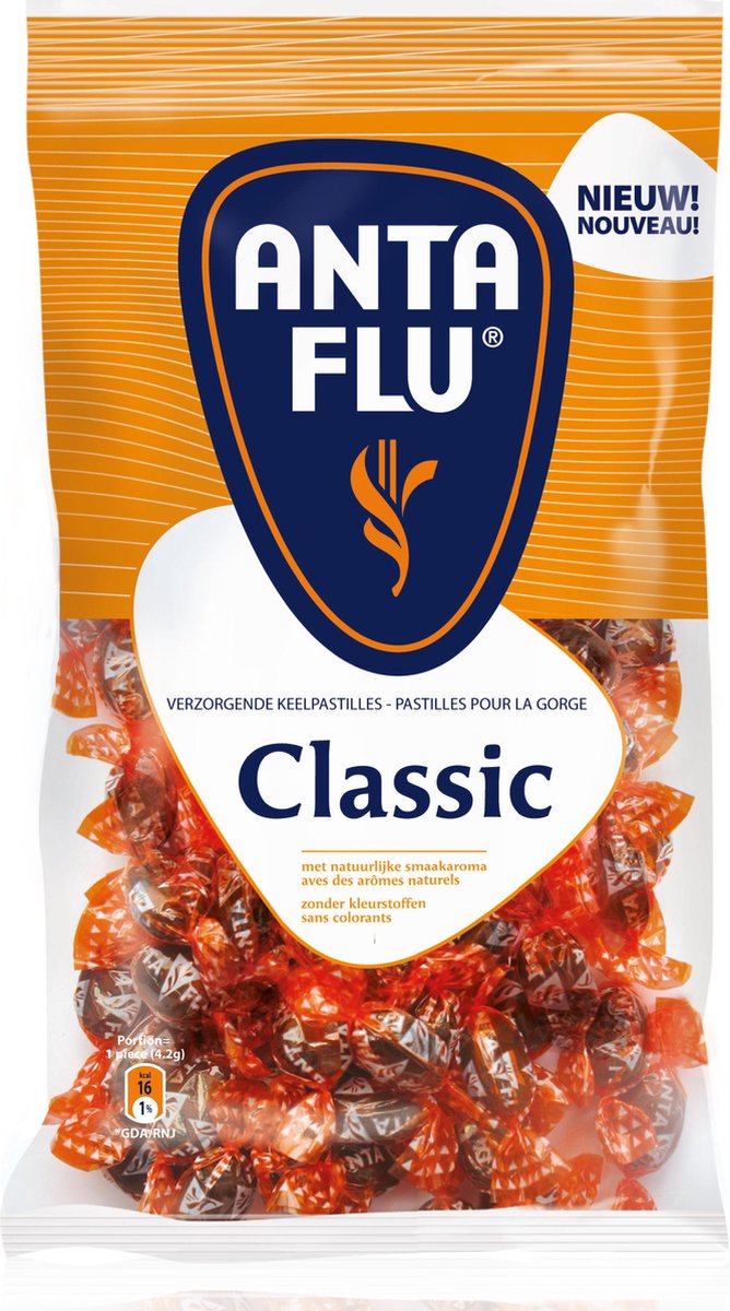 Anta Flu Menthol Classic Keelpastilles 18 x 165GR - Voordeelverpakking ...
