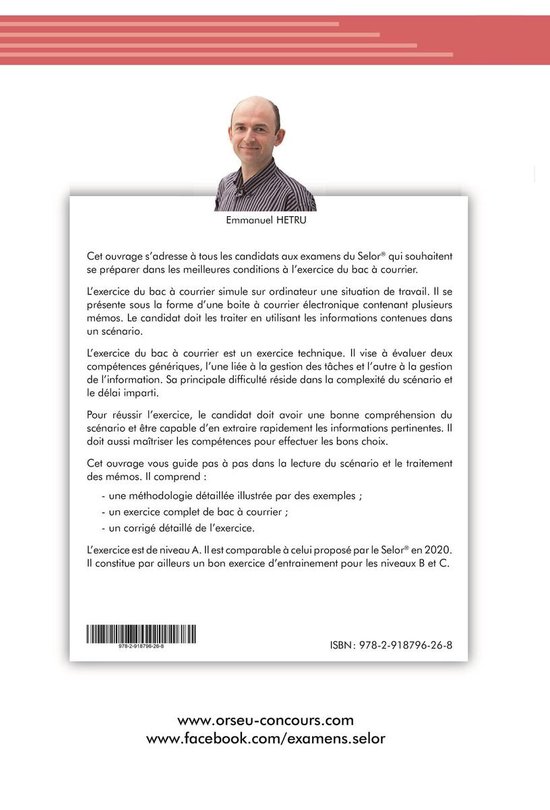 TESTS SELOR - EXERCICE DU BAC À COURRIER, Emmanuel Hetru ...
