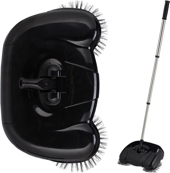 relaxdays mechanische rolveger - sweeper - kruimelveger - vloerreiniger ...