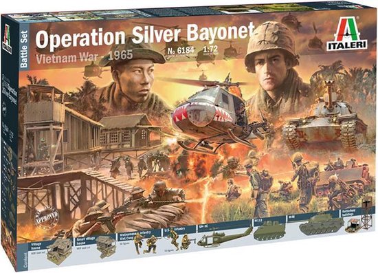 1:72 Italeri 6184 Operation Silver Bayonet - Vietnam War 1965 - Battle ...