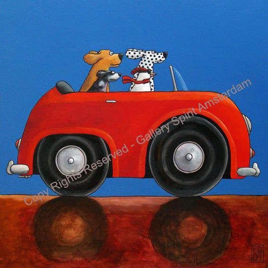 ED VAN DER HOEK - Piezografie druk - CHICKENRIDE | bol.com