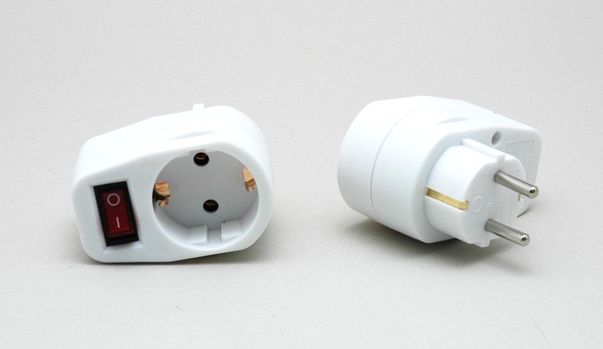 4x Stopcontact adapters met schakelaar - Stekkerdozen - Stopcontacten | bol