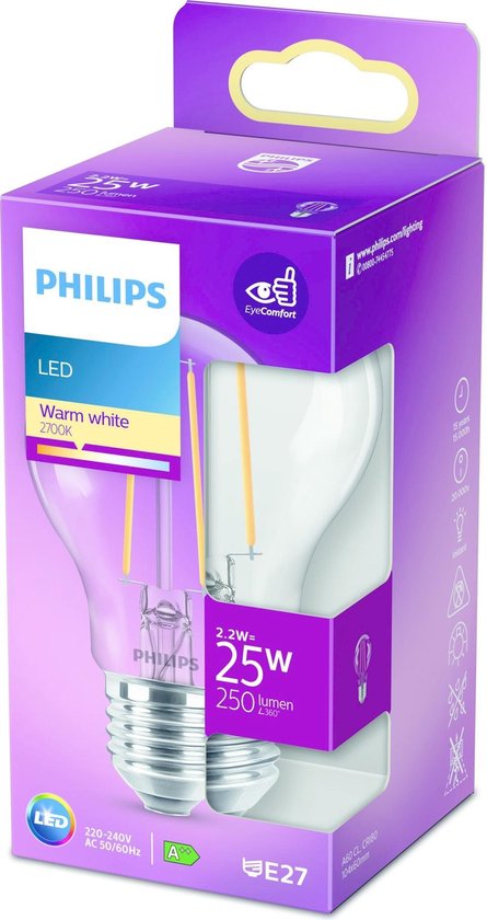 Philips Led Classic 25w E27 Wwa60 Cl Nd Srt4 Verlichting | bol.com