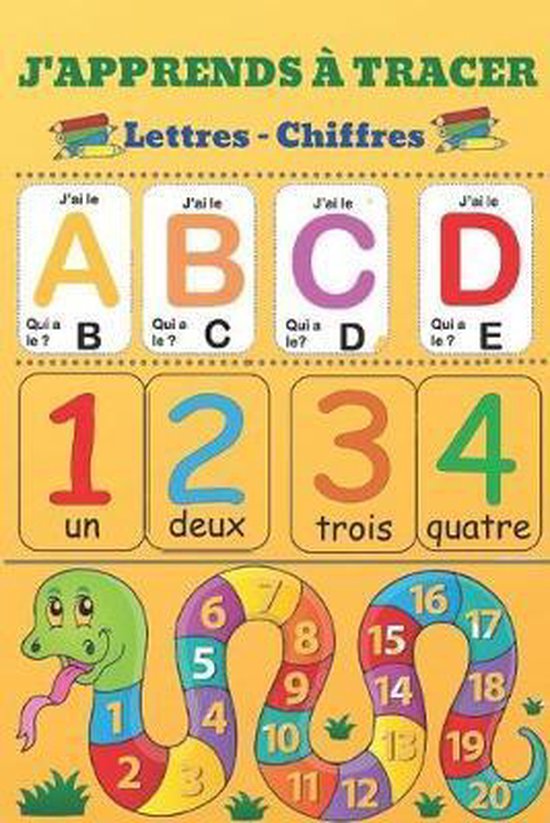 J'APPRENDS A TRACER (Lettres - Chiffres), Svid Version | 9798638693206 ...