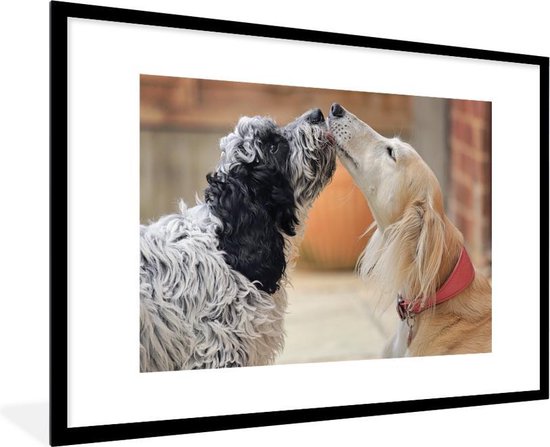 Fotolijst incl. Poster - Honden - Huisdieren - Liefde - 90x60 cm ...