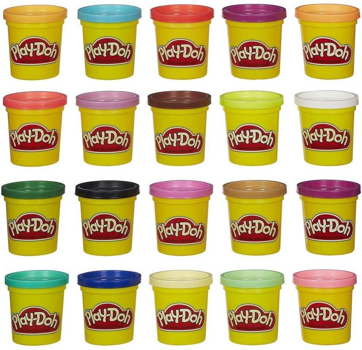 Play Doh Super Color Pack Plasticine - 20 Potjes | bol.com