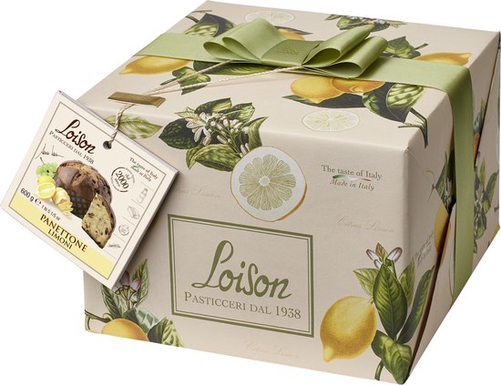 Loison limoni panettone with raisins, candied lemons and lemon cream ...