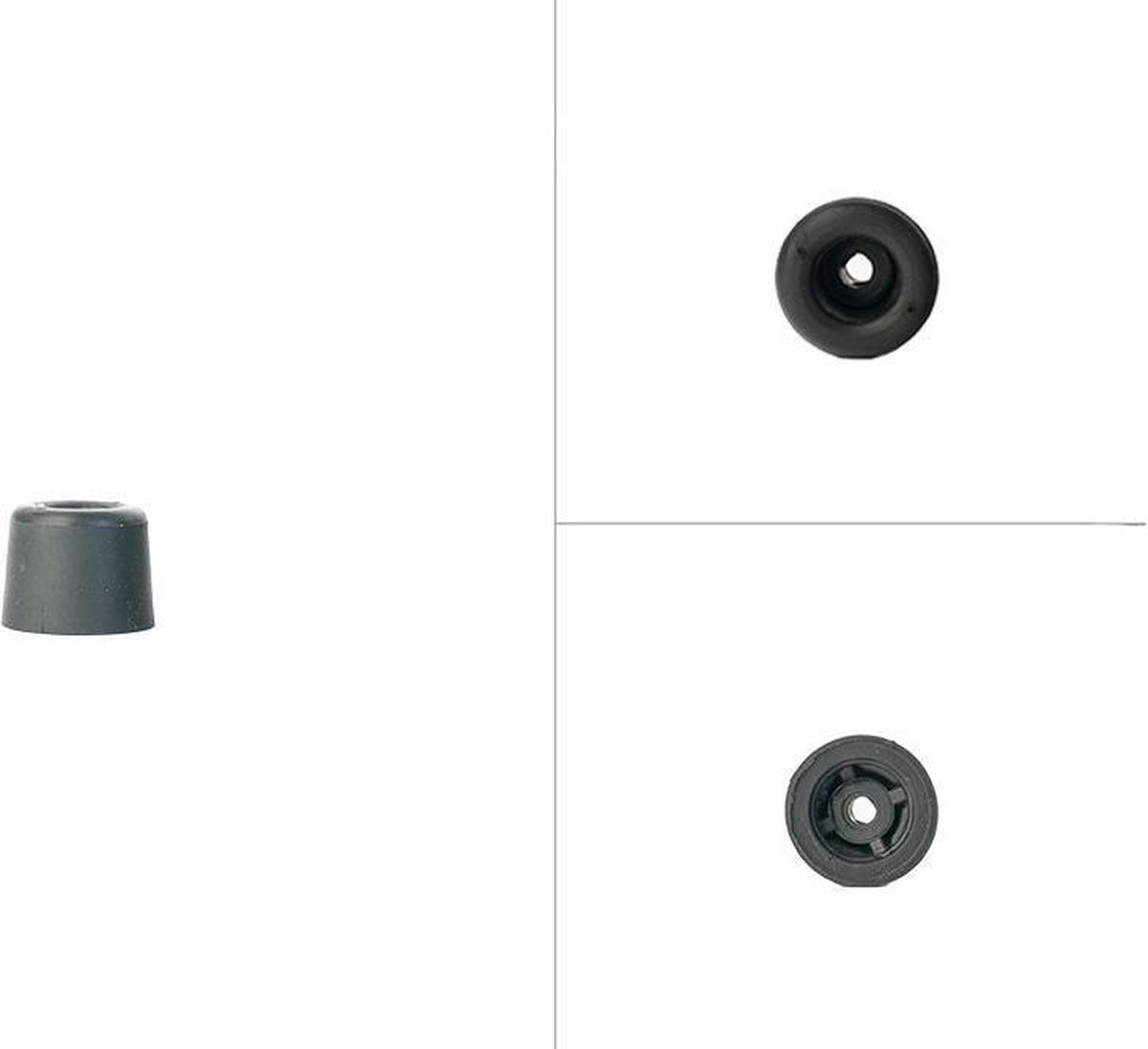 Wovar Deurstopper Rubber Zwart 25 mm | Per Stuk | Deurbuffer ...