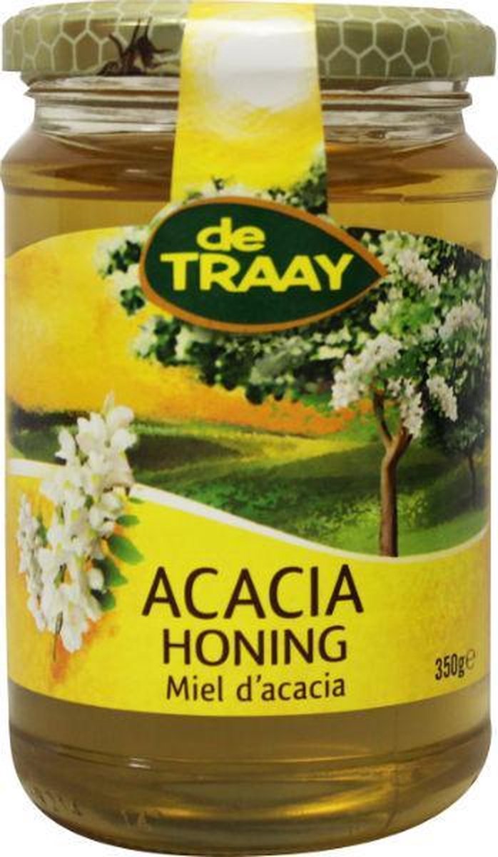 De Traay - Acaciahoning gangbare honing - 350g - Honing - Honingpot | bol.com