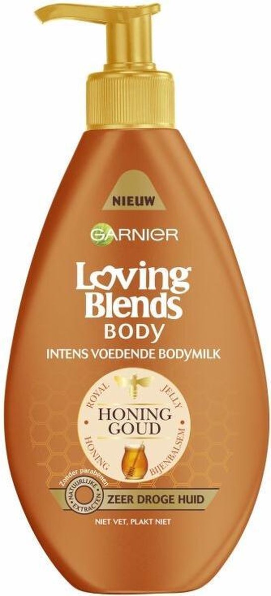 Garnier Loving Blends Body Milk - Honing goud 400 ml | bol