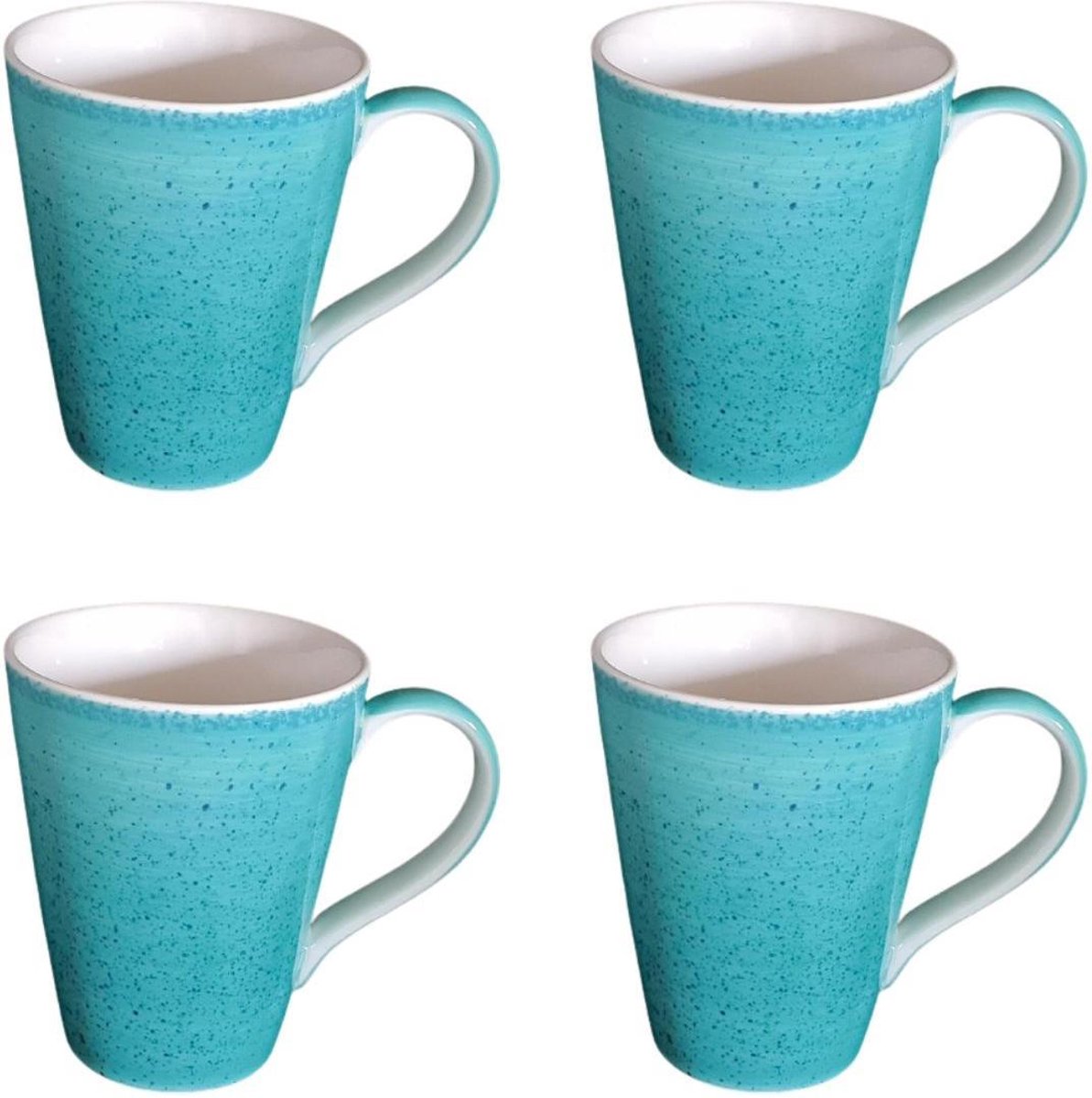 Mok - Beker - Set van 4 stuks mokken/bekers - Keramiek - Handgemaakt en ...