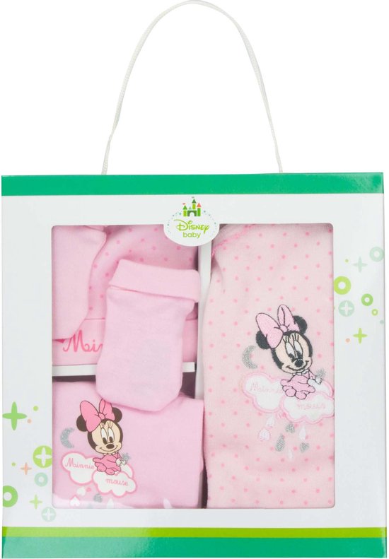 Minnie Mouse - 4 delige babyset - 0 maanden | bol.com