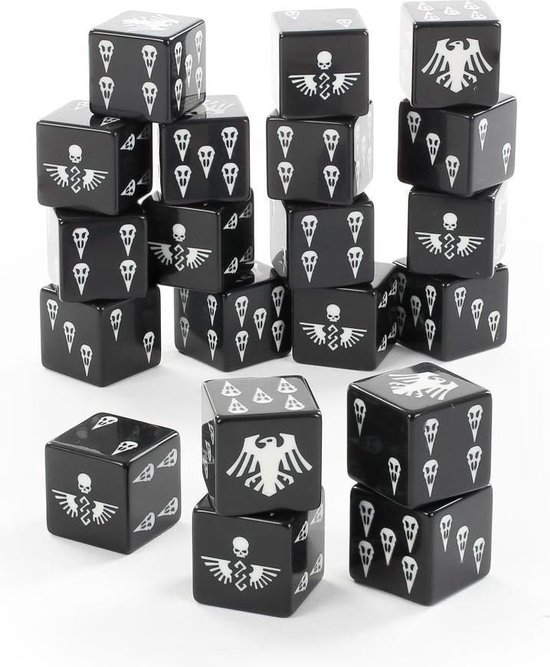 Warhammer 40.000 - Raven Guard Dice Set --- Op = Op!!! | bol.com