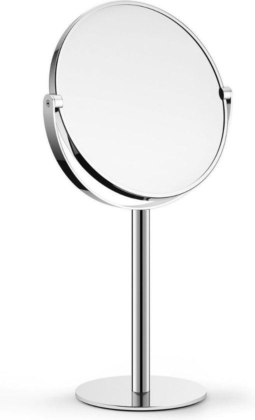 Zack make-up spiegel Opara glanzend gepolijst rvs - 3x vergrotend ...