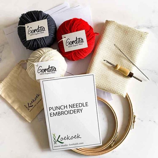 Starterset Punch needle pakket met ecologische materialen | Inclusief ...