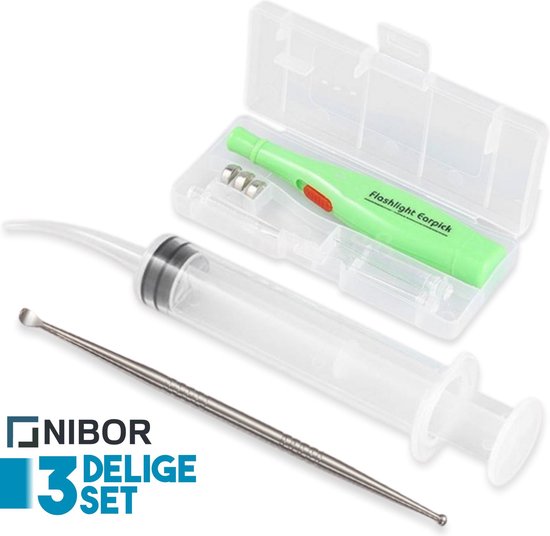 Amandelsteen Verwijderaar Set Inclusief Waterspuit Lepel en Led-picker ...