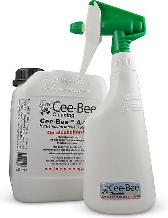 Cee-Bee Hygiënische Interieur Reiniger | 2.5 Liter | Met sprayflacon ...