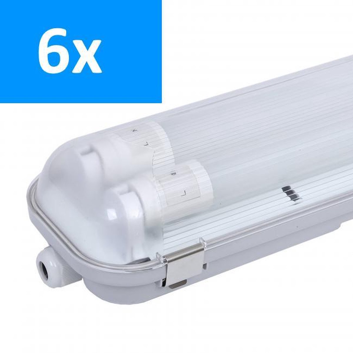 LED TL armatuur 150 cm | dubbel | IP65 | Prof | 6-pack | bol.com