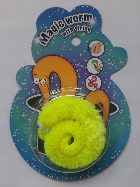 Magic worm Geel - magische worm - uitdeelcadeau - schoencadeau magische ...