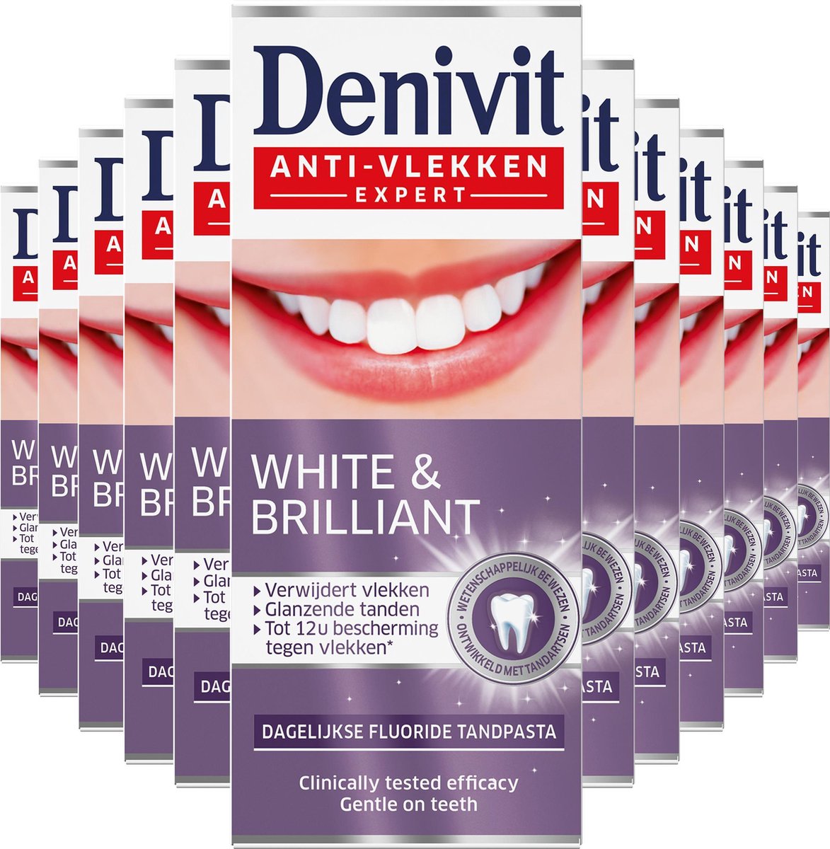 Denivit White & Brilliant tandpasta 12x 50ml | bol.com