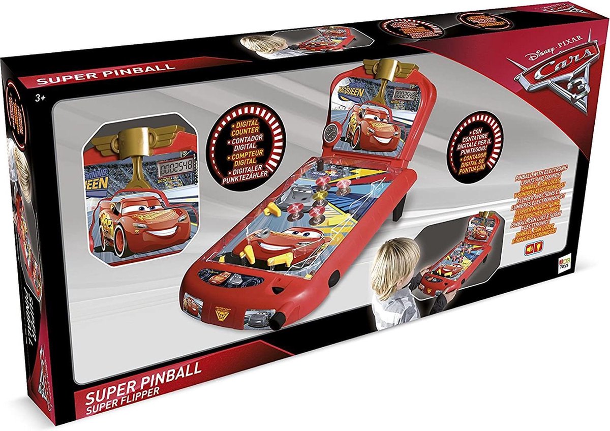 Cars Disney Pixar Flipperkast pinball machine actiespel ...