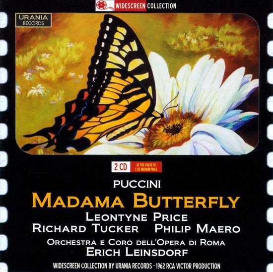 Puccini Madame Butterfly 2-Cd, Erich Leinsdorf | Muziek | bol