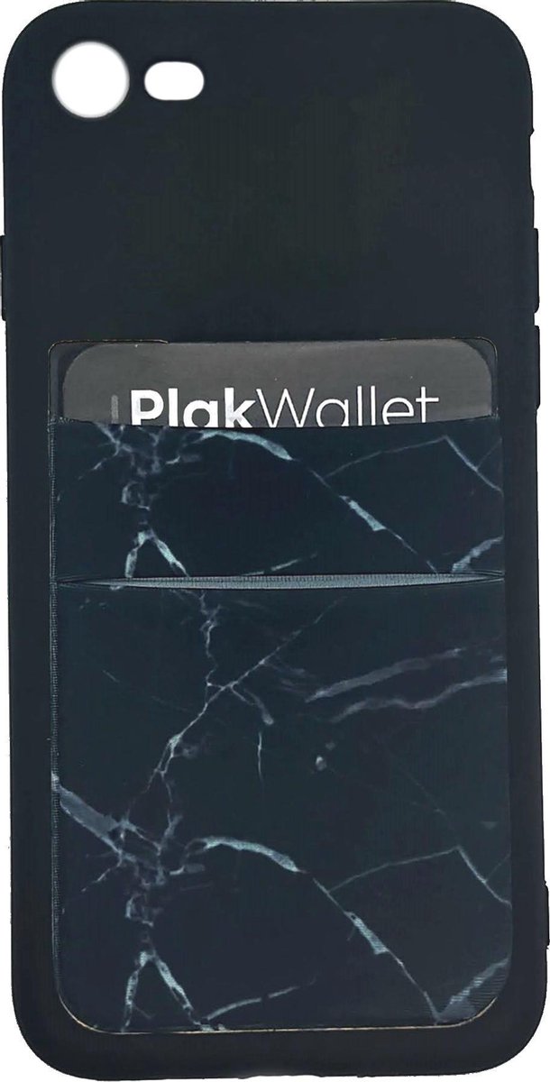 Opplakbare pasjeshouder telefoon - Marmer zwart - Voor elk smartphone ...
